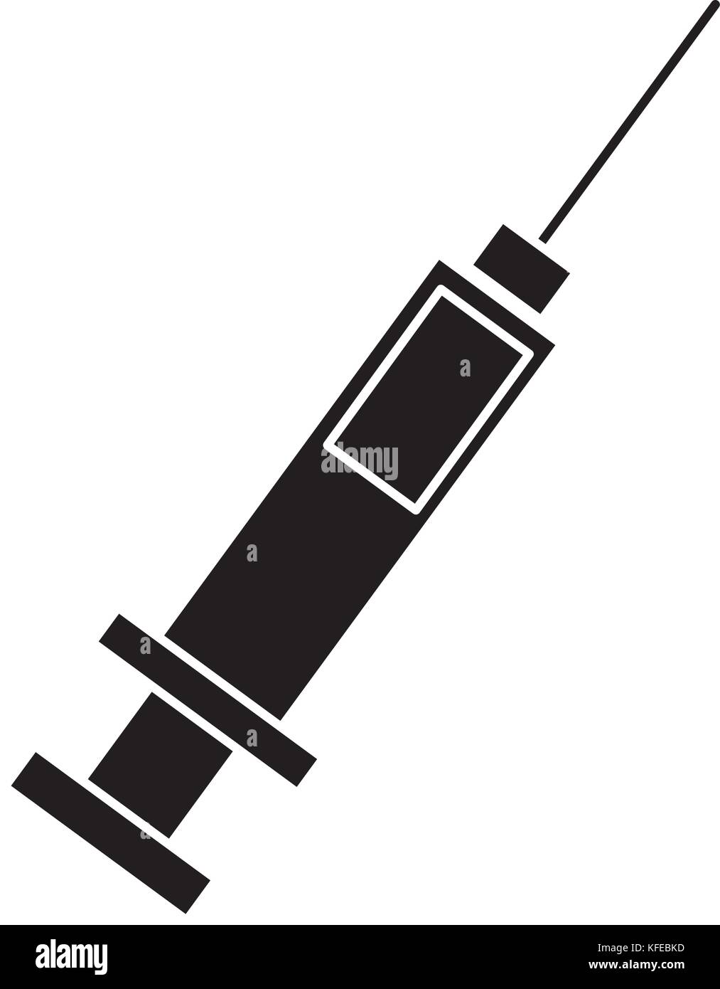 Medical syringe symbol Stock Vector Image & Art - Alamy