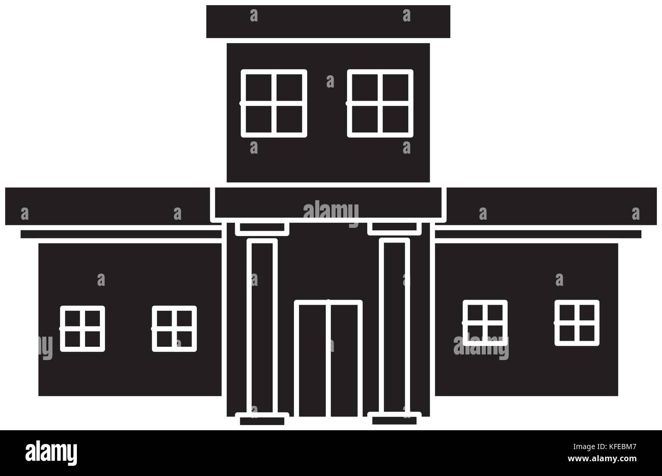 Hospital building symbol Stock Vector Image & Art - Alamy