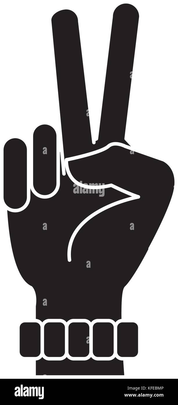 Hippies peace sign hi-res stock photography and images - Alamy