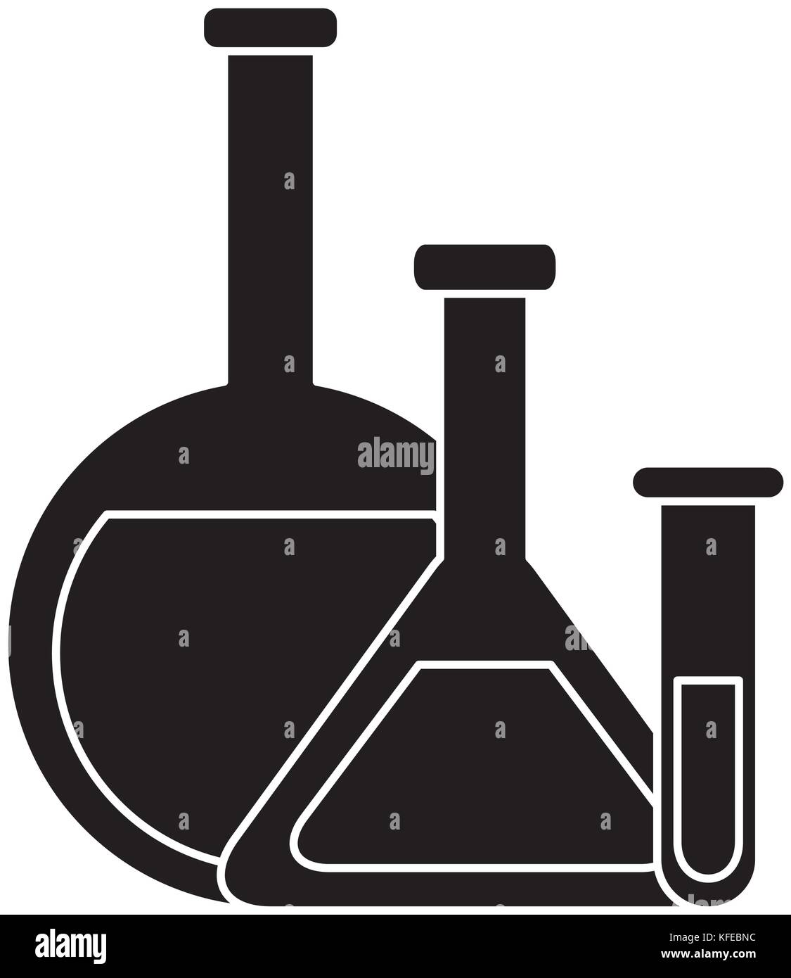 Flask chemistry tools Stock Vector Image & Art - Alamy