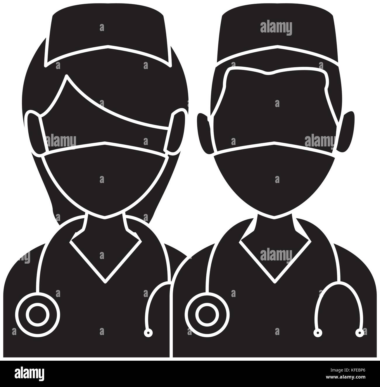Stethoscope avatar Stock Vector Images - Alamy