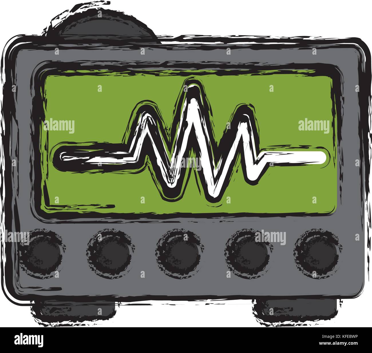 Heartbeat medical machine Stock Vector Image & Art - Alamy