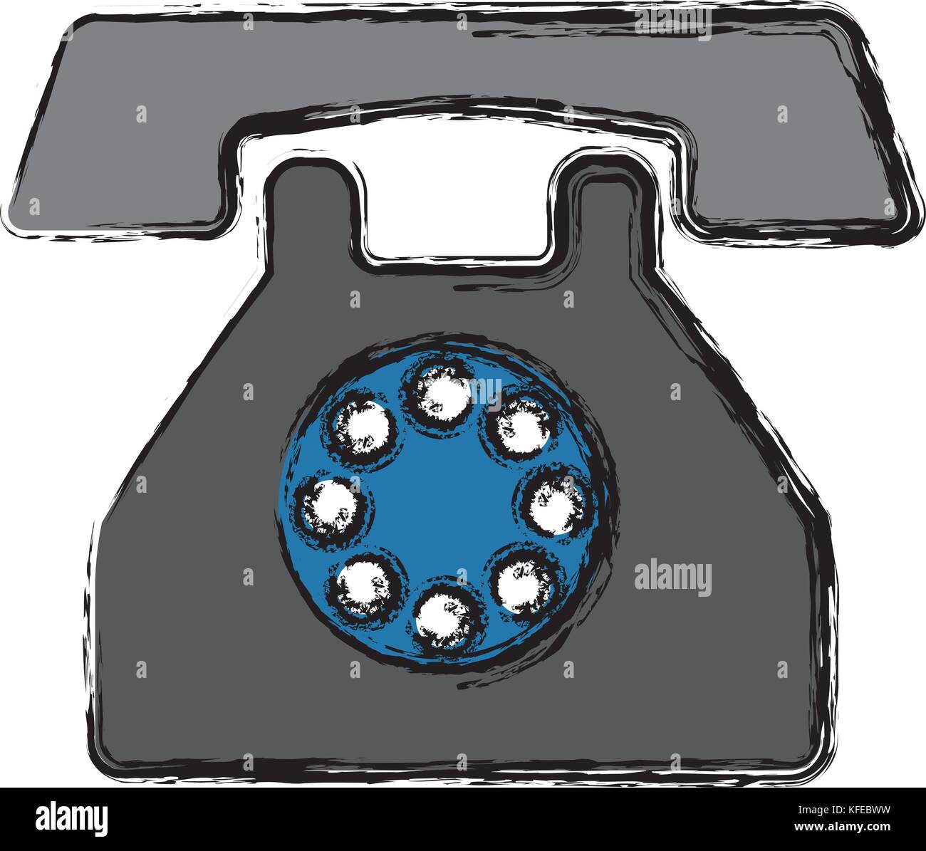 Telephone communication device Stock Vector Image & Art - Alamy