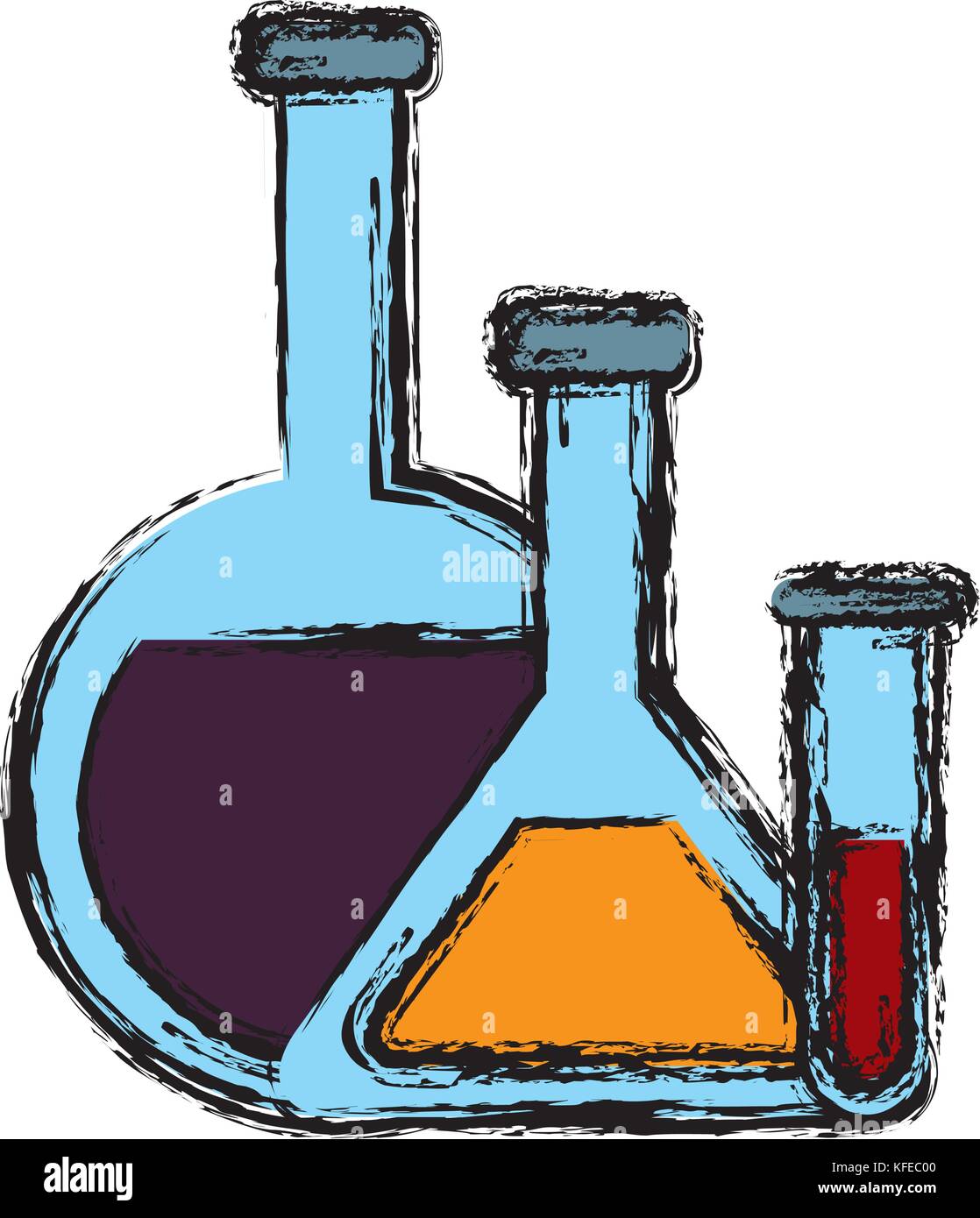 Flask chemistry tools Stock Vector Image & Art - Alamy
