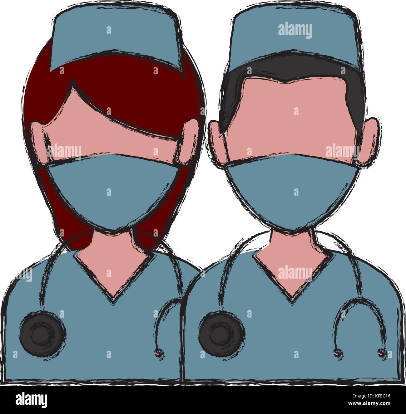 Medical teamwork avatar Stock Vector Image & Art - Alamy