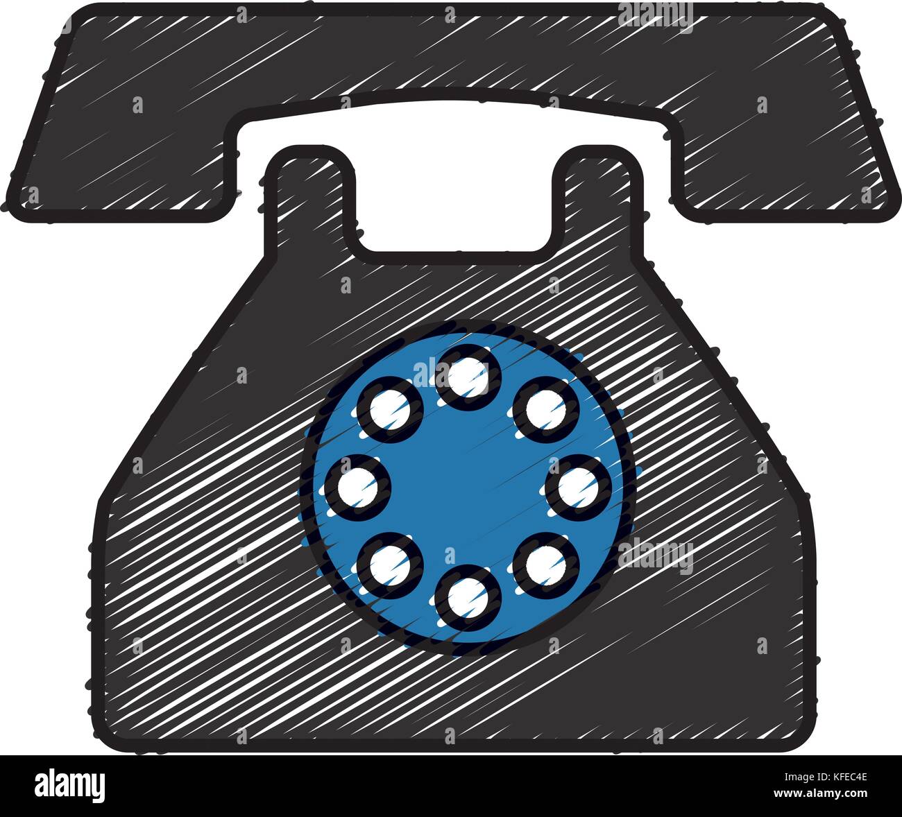 Telephone communication device Stock Vector Image & Art - Alamy