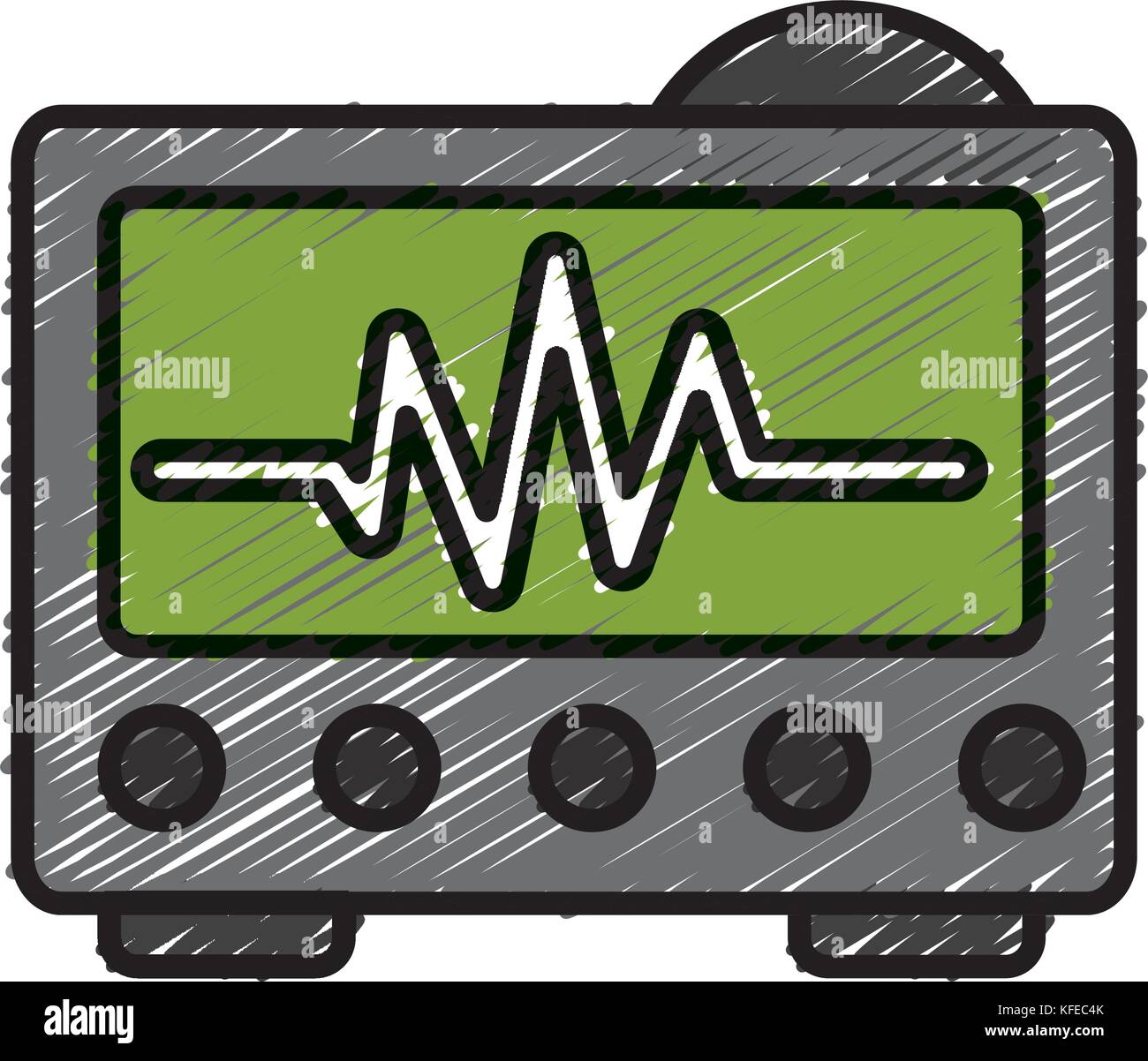 Heartbeat medical machine Stock Vector Image & Art - Alamy