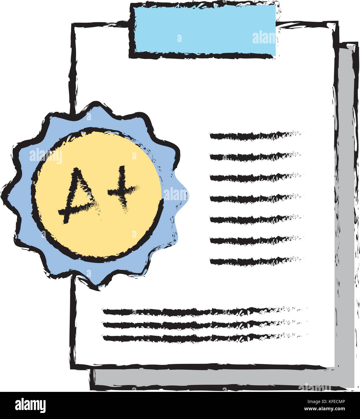 school report education with A plus result Stock Vector Image & Art - Alamy