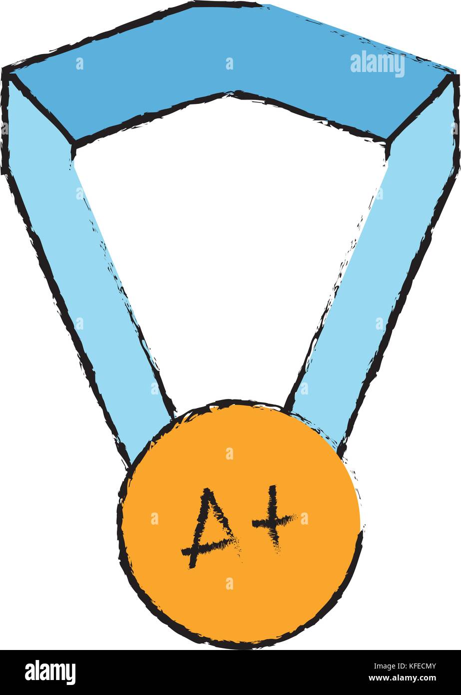 school medal symbol to intelligent student Stock Vector Image & Art - Alamy
