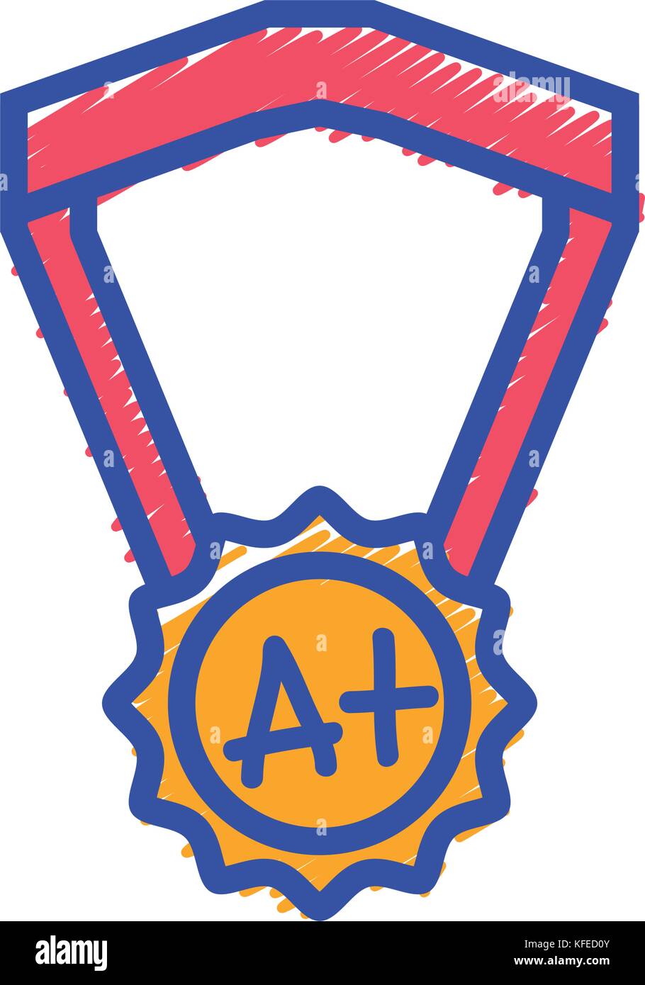 school medal symbol to intelligent student Stock Vector Image & Art - Alamy
