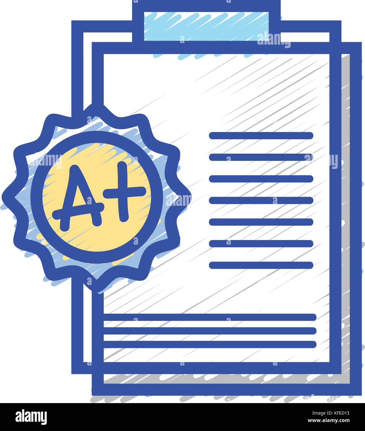 University report card Stock Vector Images - Alamy