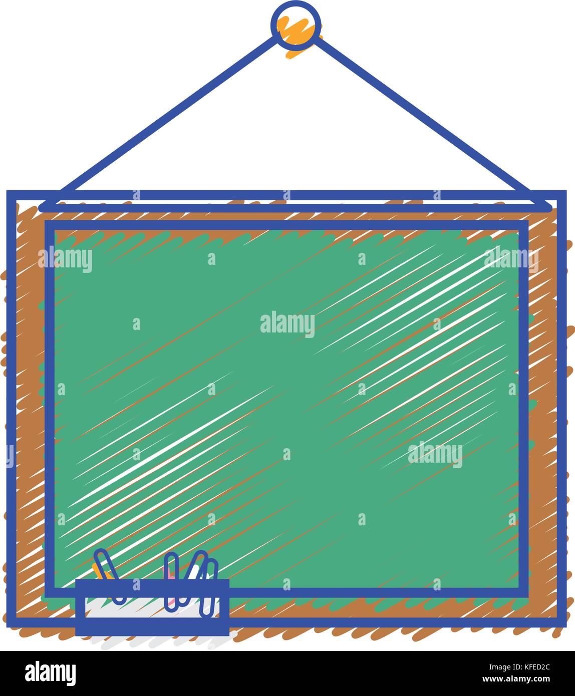 school blackboard with wood frame design Stock Vector Image & Art - Alamy