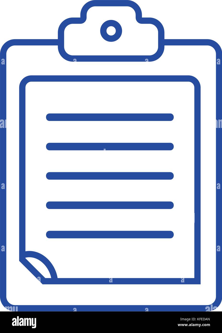 line check list business document in the clipboard design Stock Vector ...