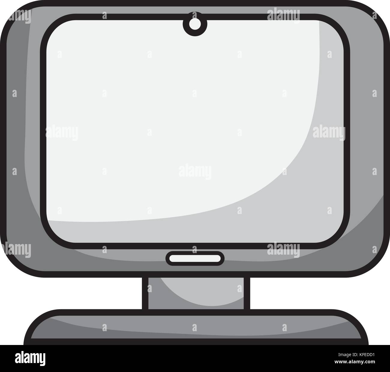 grayscale computer digital screen equipment technology Stock Vector ...