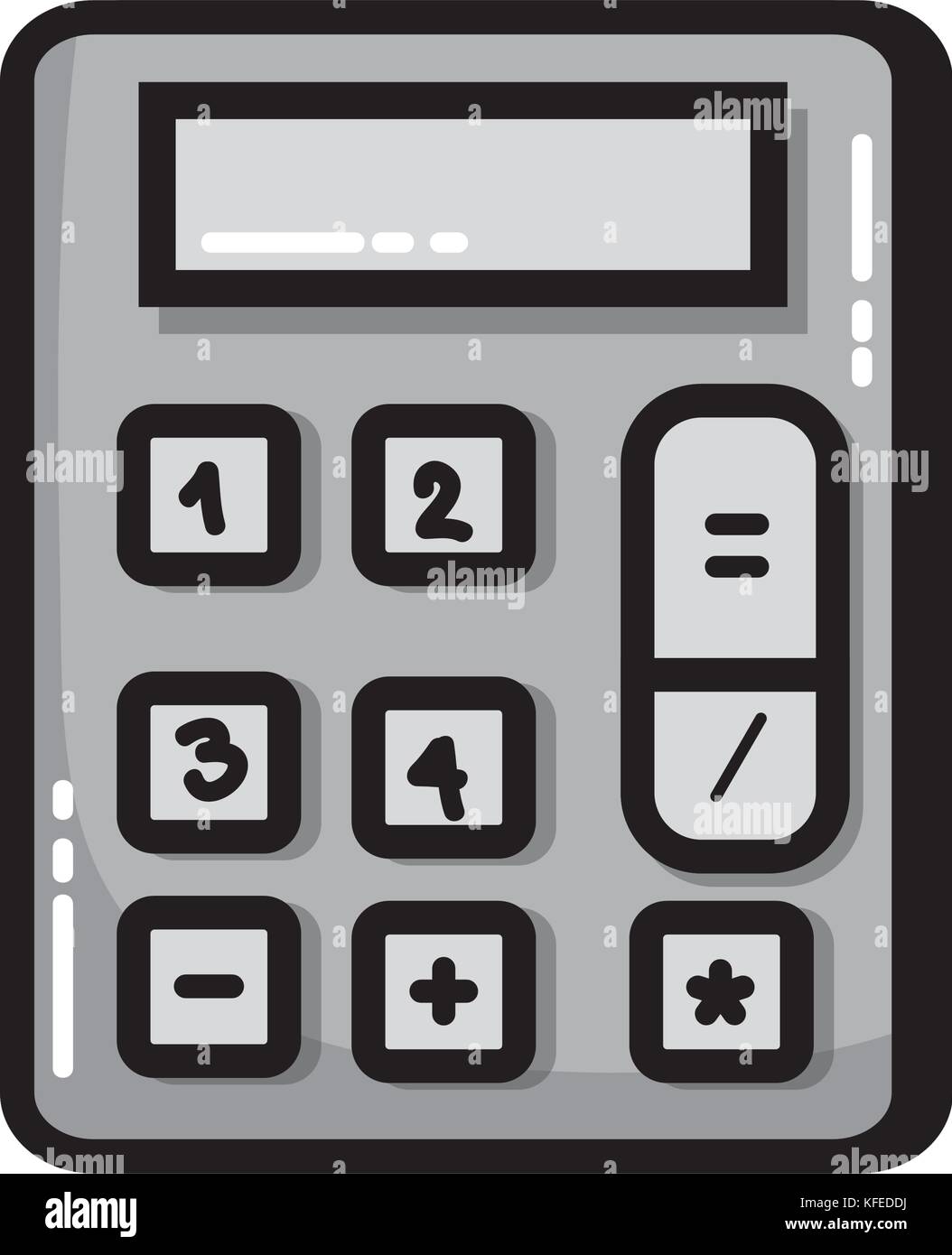 grayscale financial calculator to accounting business data Stock Vector ...