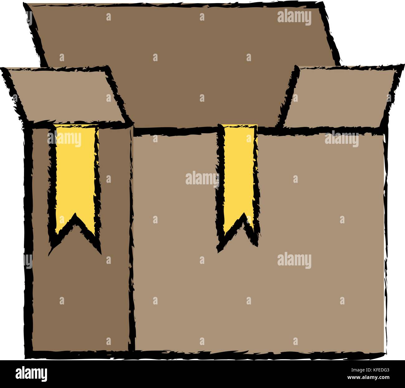 box package object open design Stock Vector Image & Art - Alamy