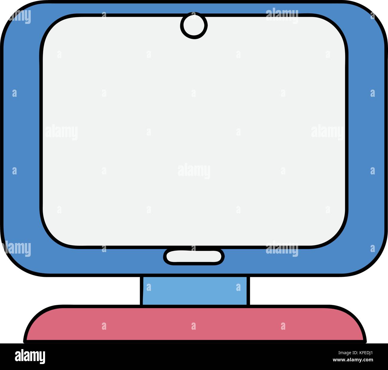 computer digital screen equipment technology Stock Vector Image & Art ...