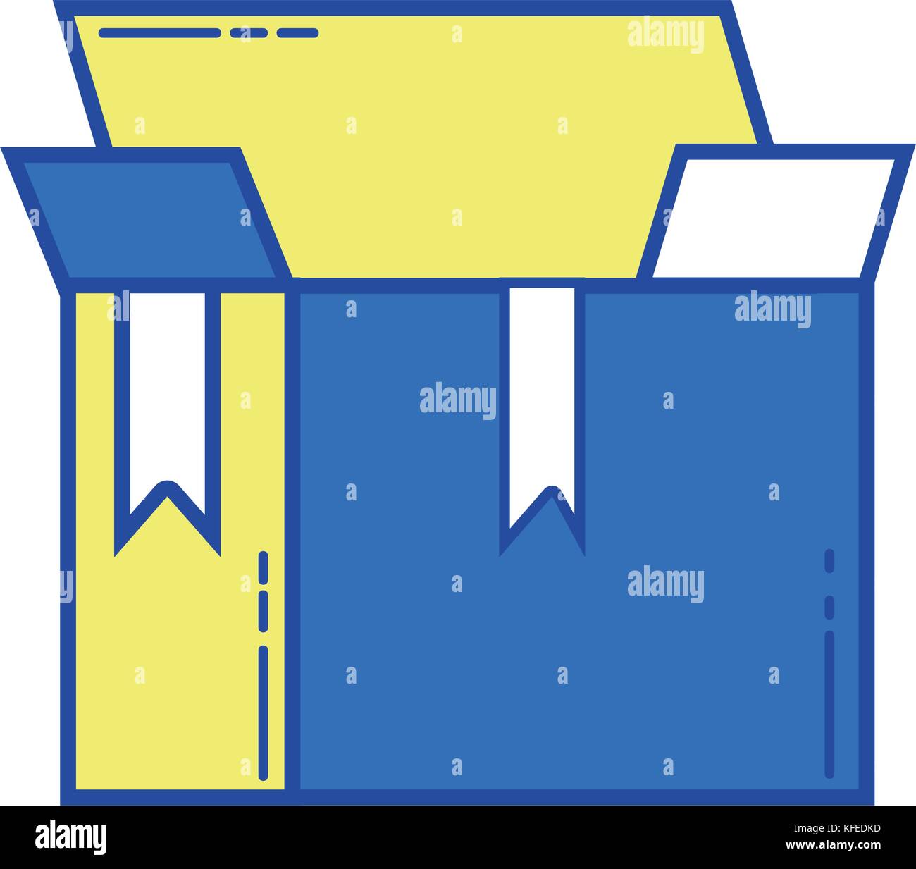 box package object open design Stock Vector Image & Art - Alamy