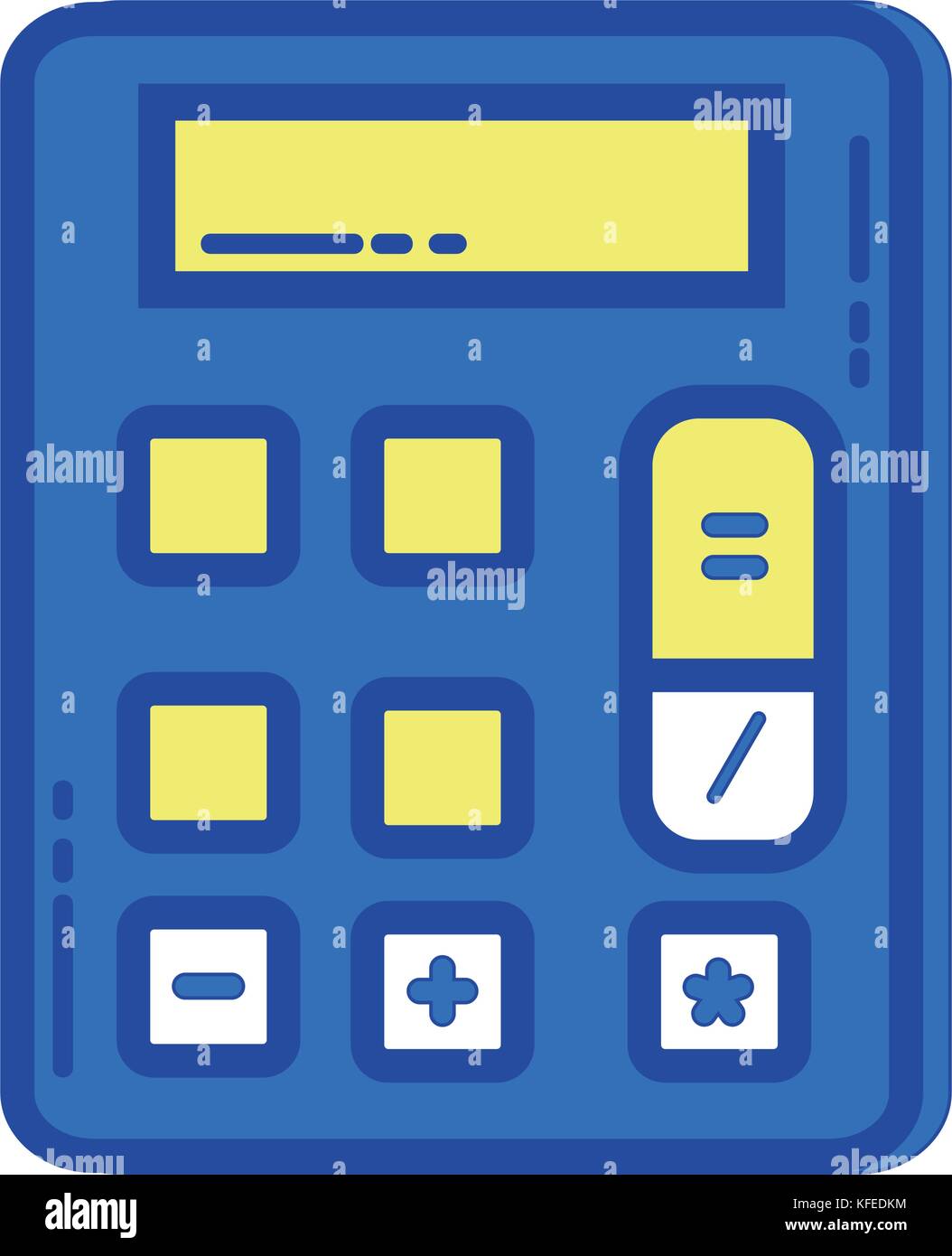 financial calculator to accounting business data Stock Vector Image ...