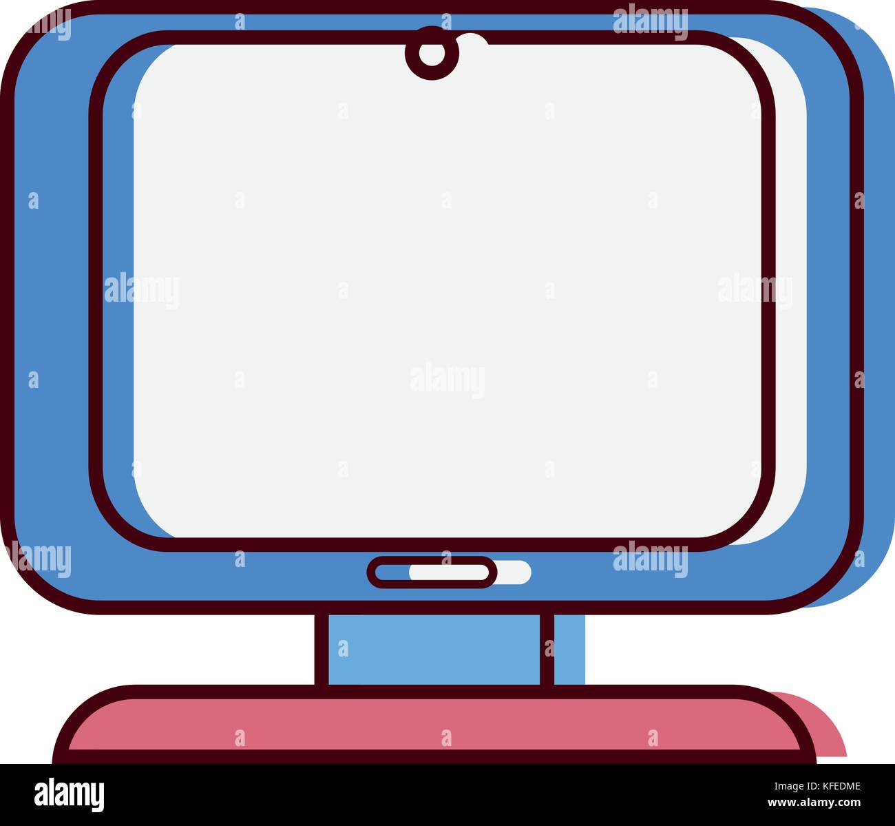 computer digital screen equipment technology Stock Vector Image & Art ...