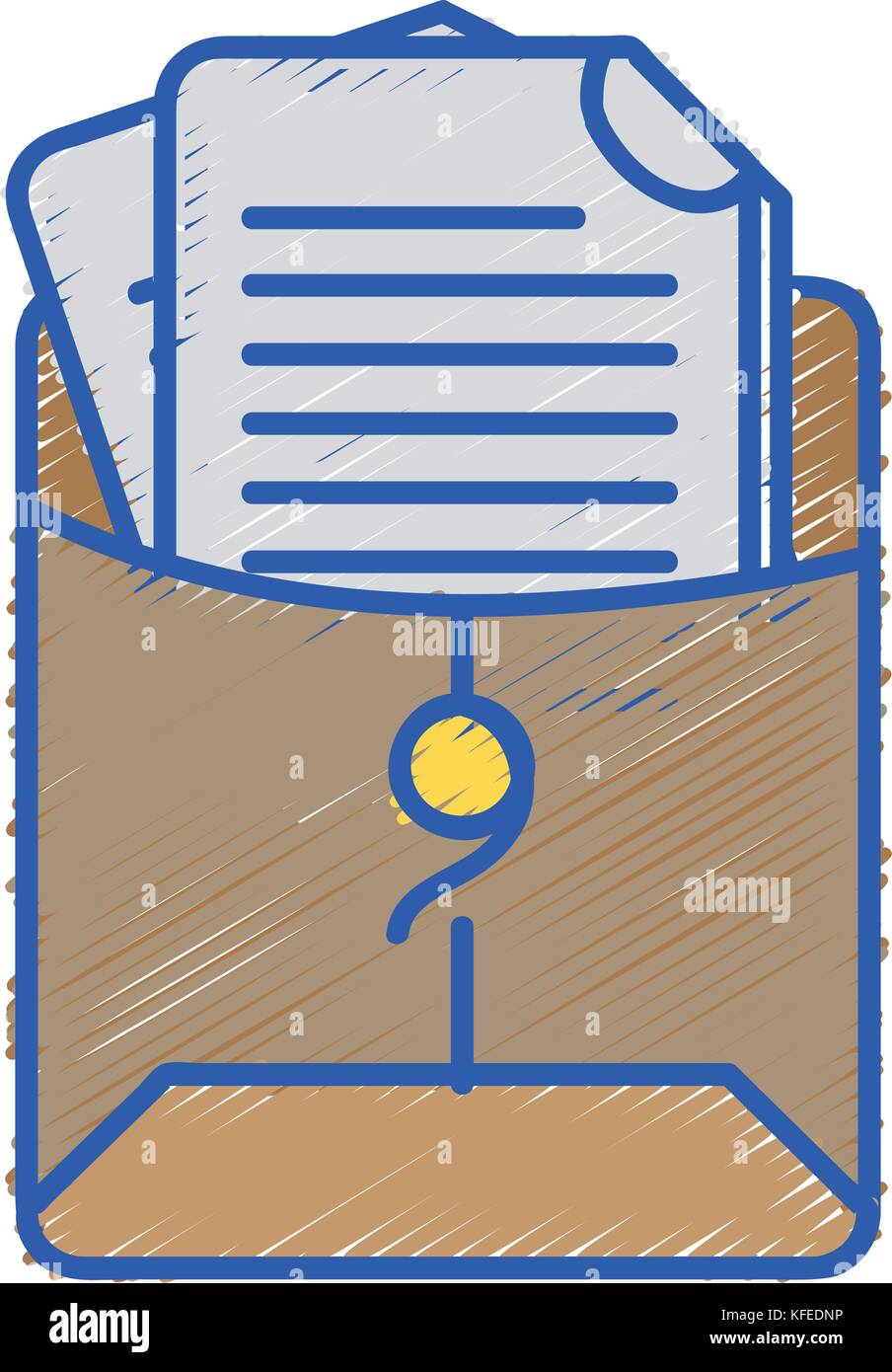 file folder with business document information Stock Vector Image & Art ...