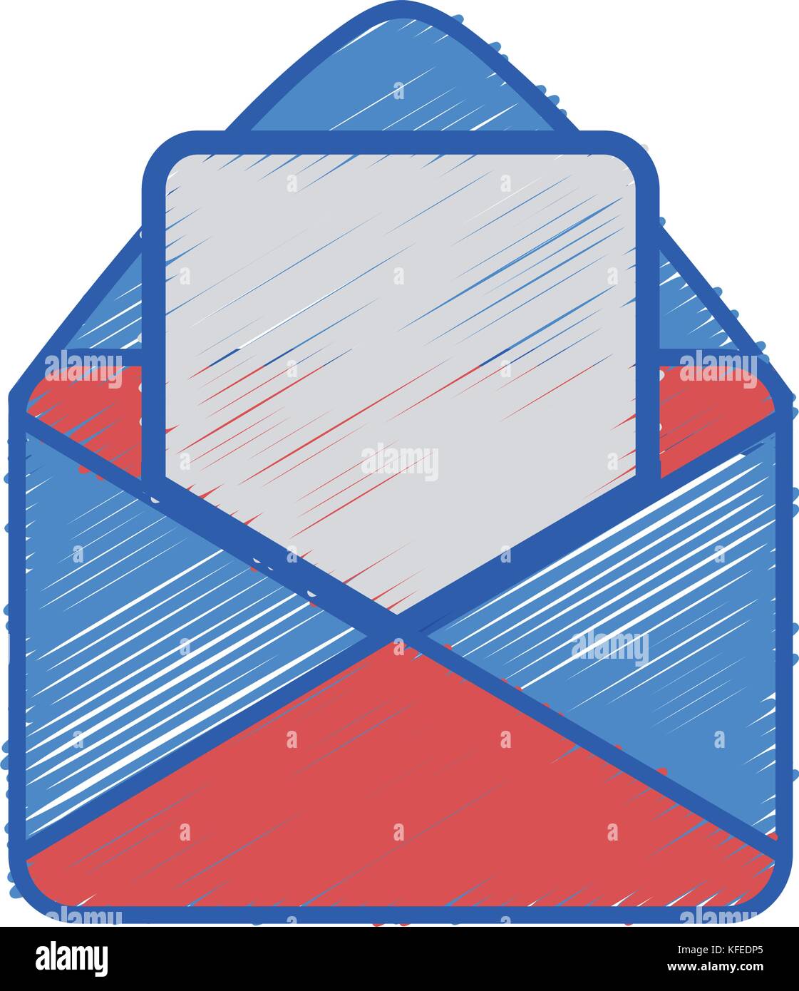 card message with letter document information Stock Vector Image & Art ...