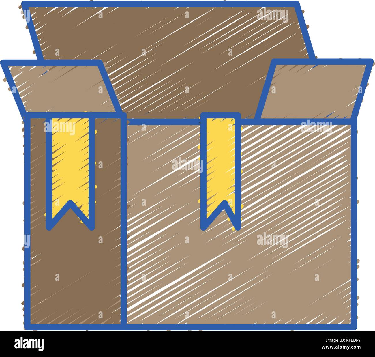 box package object open design Stock Vector Image & Art - Alamy