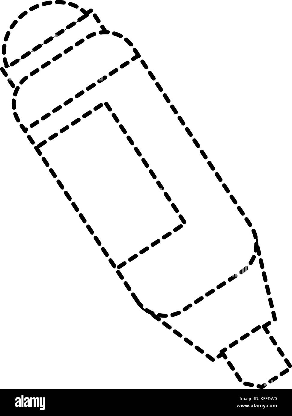 dotted shape highlighter pen design to important document information ...