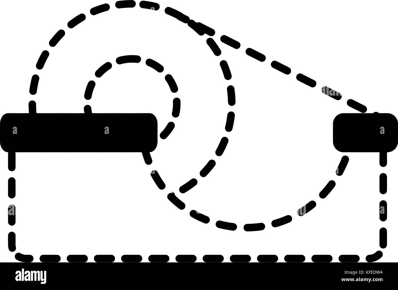 Dotted tape Stock Vector Images - Alamy