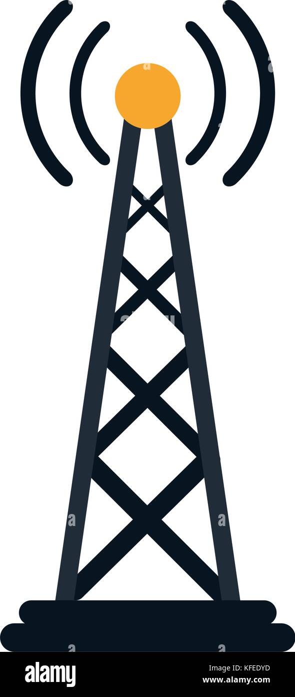 Telecommunications mast Stock Vector Images - Alamy