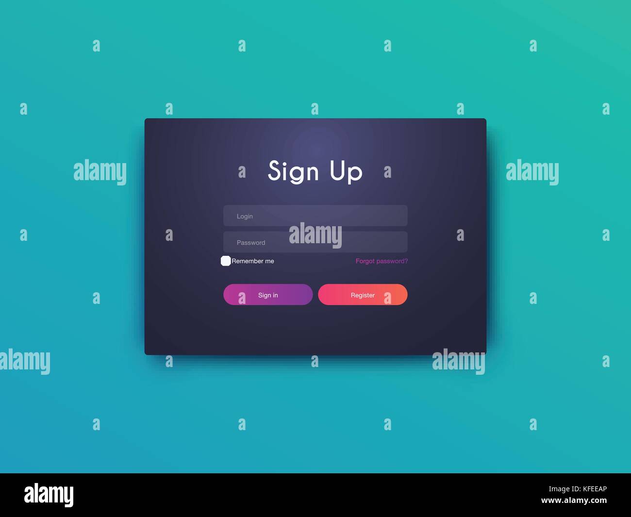 Vector Illustration of screens and web concept. Interface UX, UI GUI ...