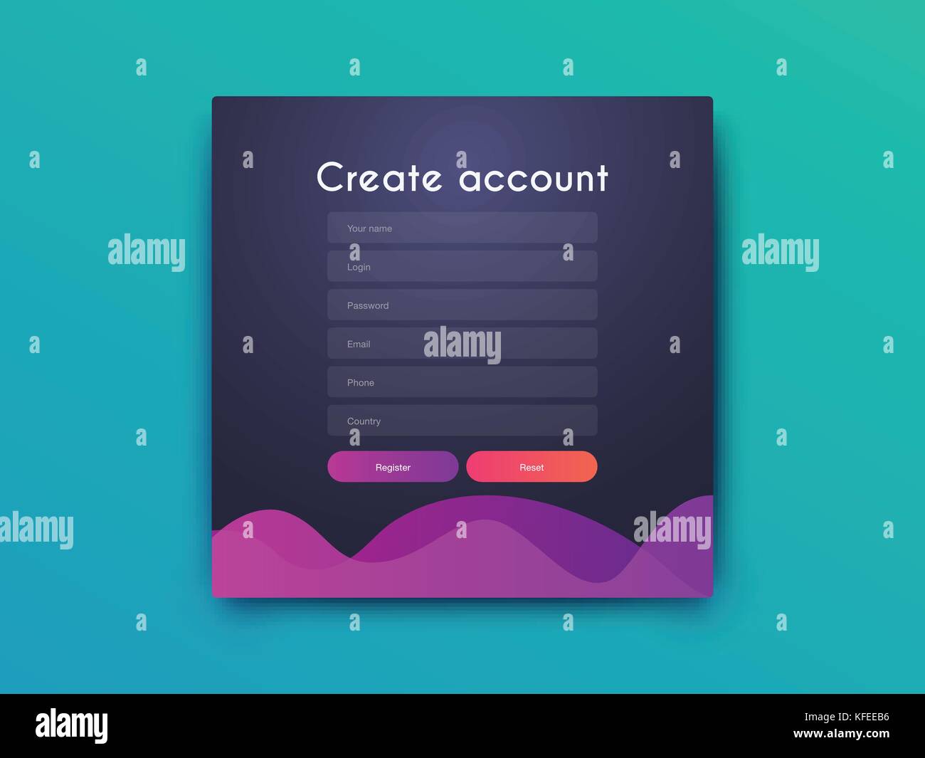Vector Illustration of screens and web concept. Interface UX, UI GUI ...