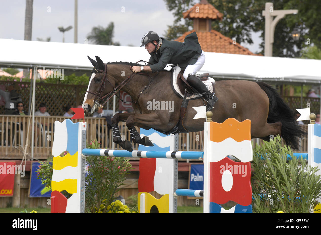Peter Leone (USA) riding Julio du Brio, Winter Equestrian Festival ...