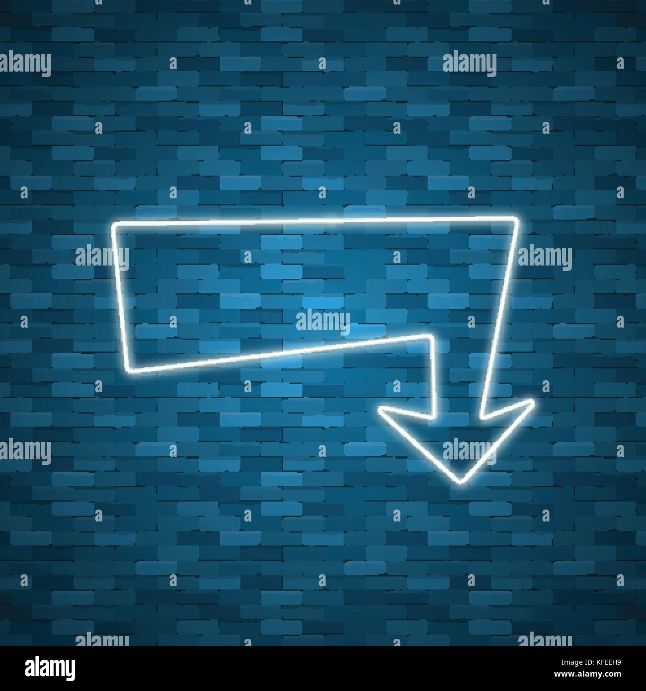 Neon Arrow Sign. Electric light arrow. Stock vector Stock Vector Image ...