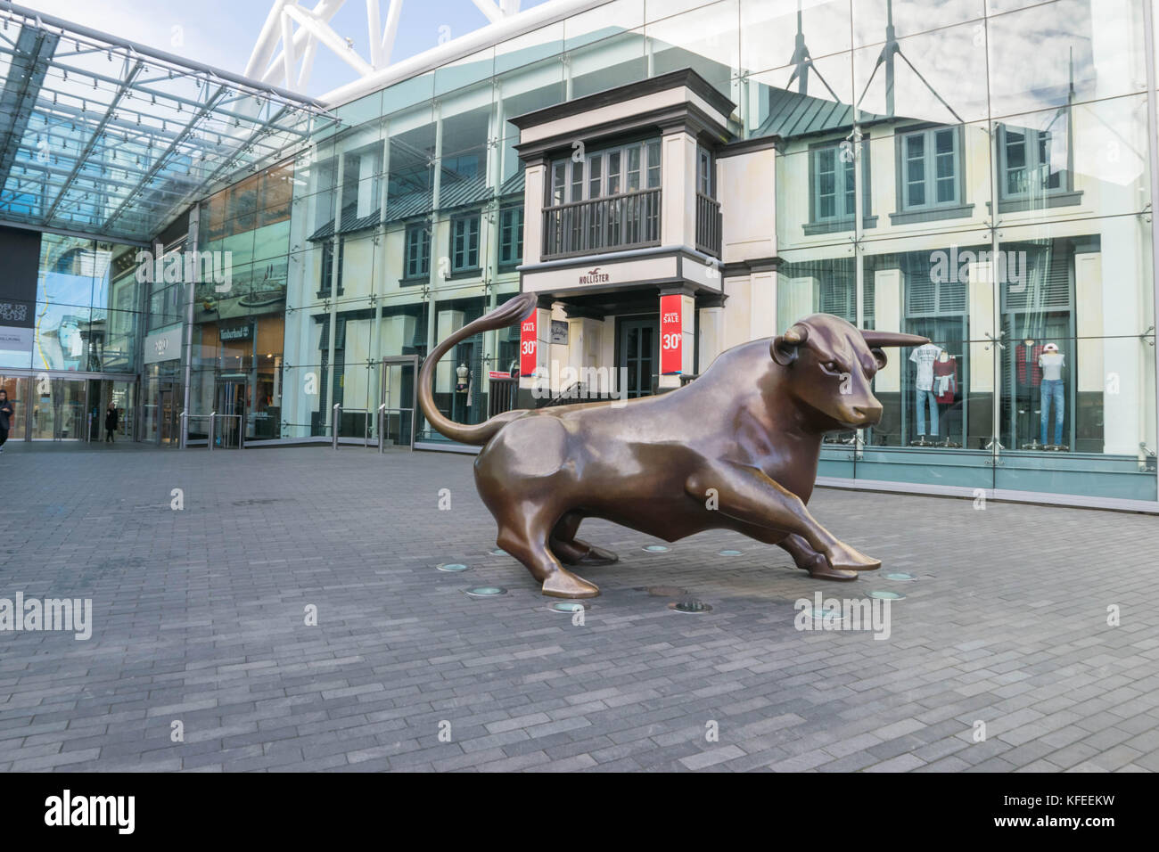 Birminghamm, UK - October 3rd, 2017 : A Bull Sculpture Outside the ...