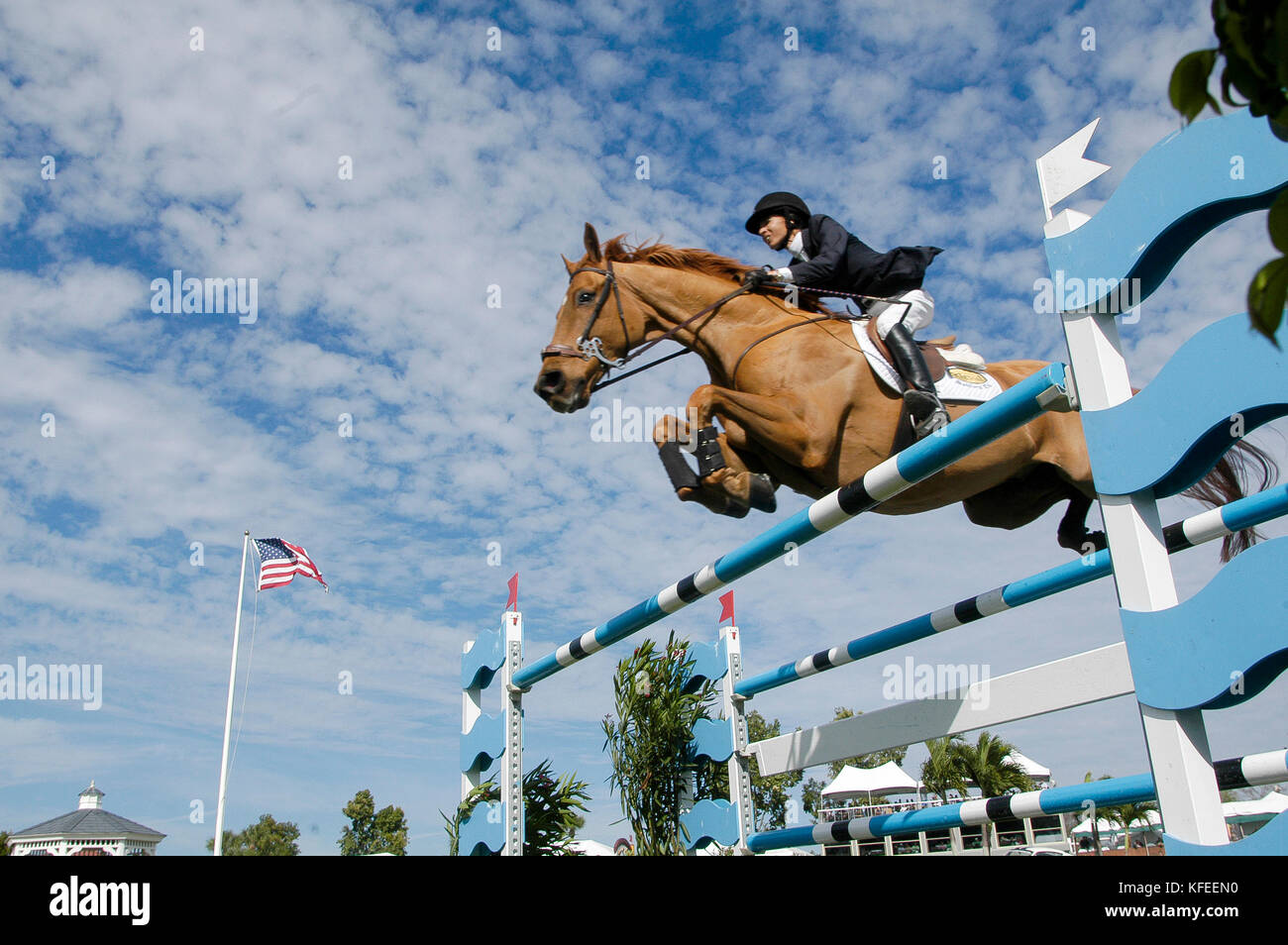 Laura Chapot (USA) riding Little Big Man, Winter Equestrian Festival ...