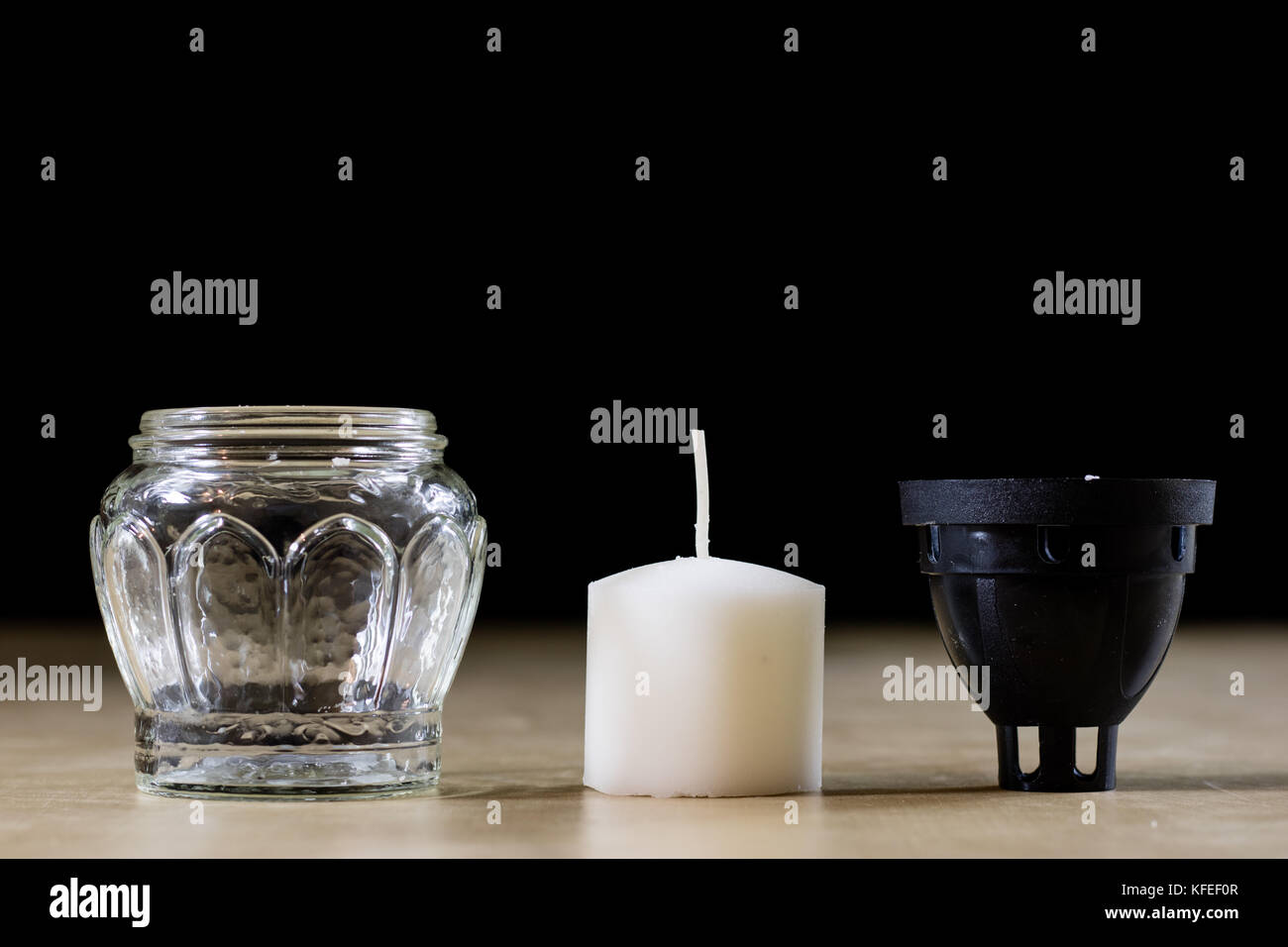 Ordinary candle to ignite on the grave Stock Photo - Alamy