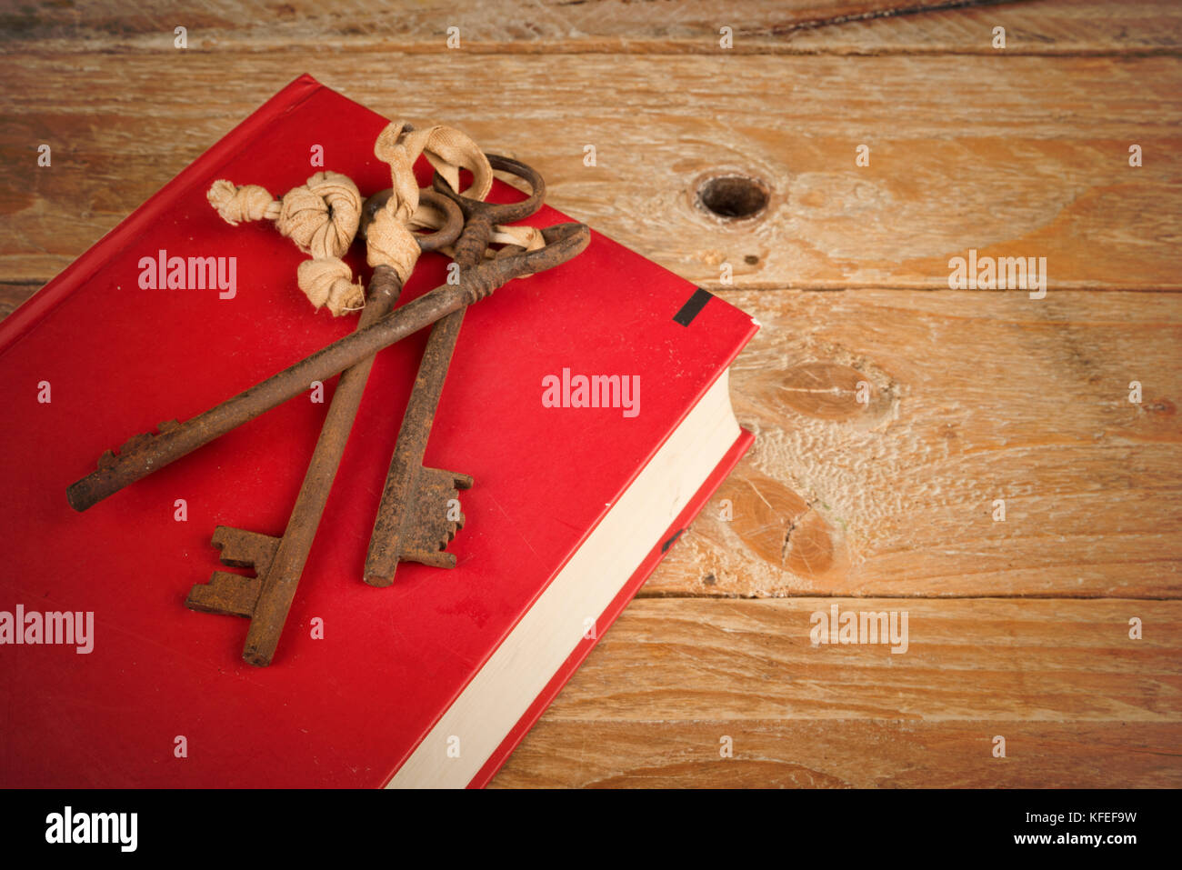 The key to knowledge, a concept on the importance of education Stock ...