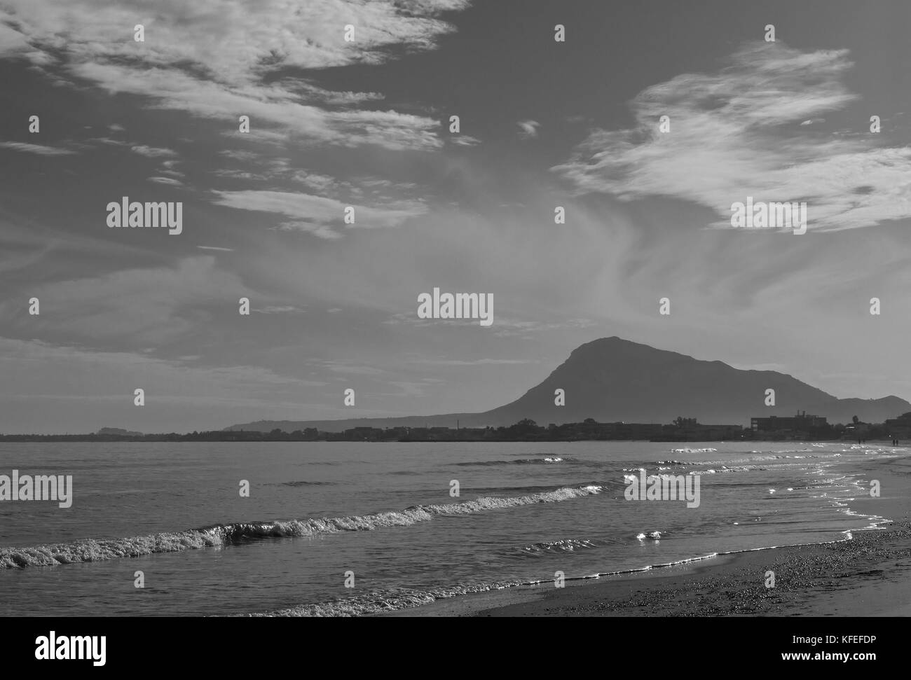 Autumn sea coastal landscape Black and White Stock Photos & Images - Alamy