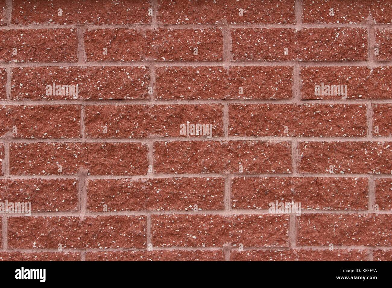Salmon Red Brick Wall Background With White Specks in Traditional ...