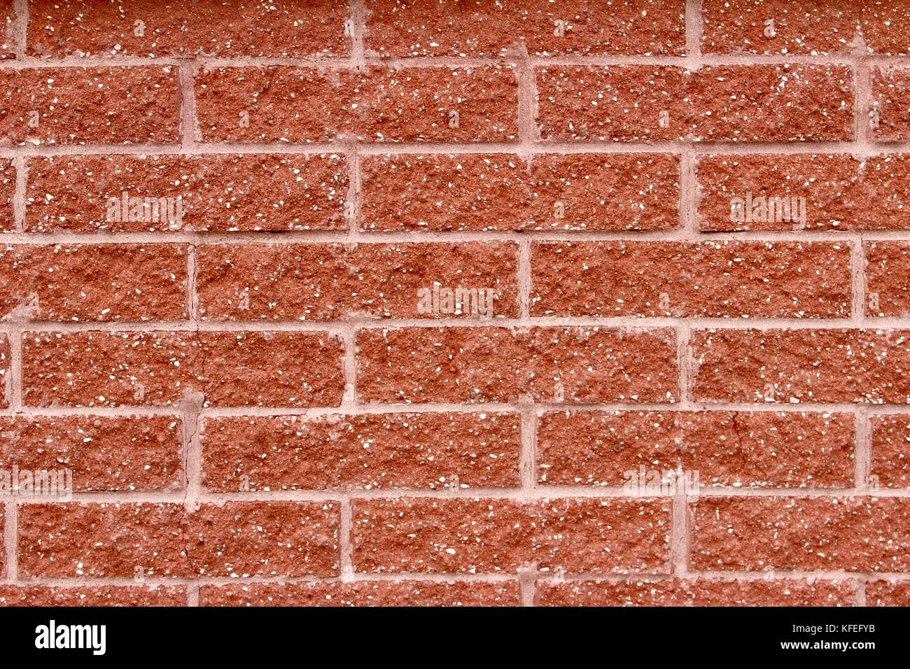 Salmon Red Brick Wall Background With White Specks in Traditional ...