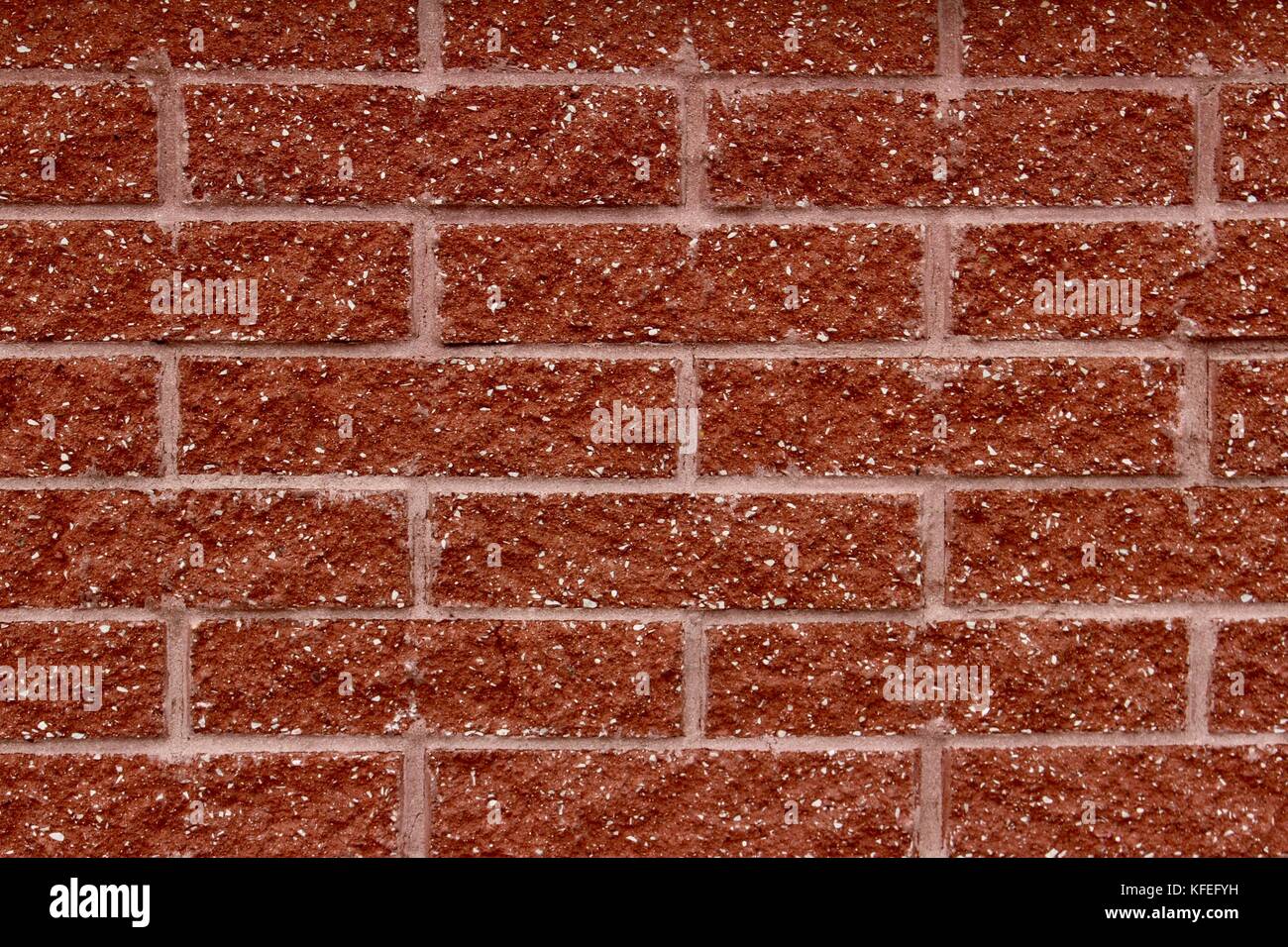 Salmon Red Brick Wall Background With White Specks in Traditional ...