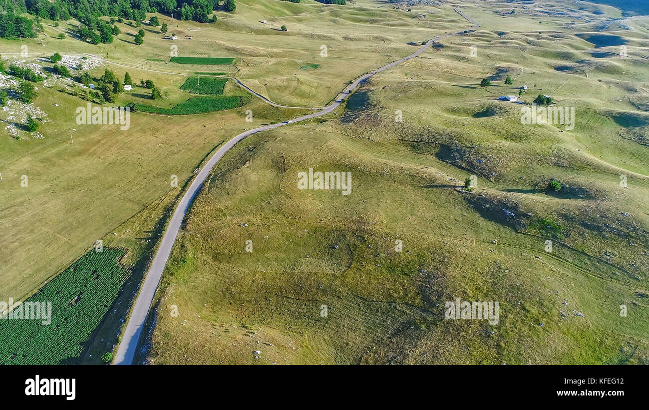 Limestone karst landscape on Durmitor, Montenegro Stock Photo - Alamy