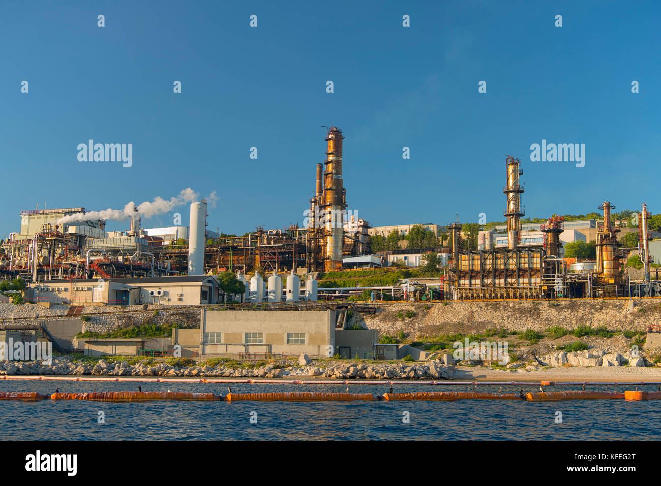 Oil Refinery in Kostrena, Croatia Stock Photo - Alamy