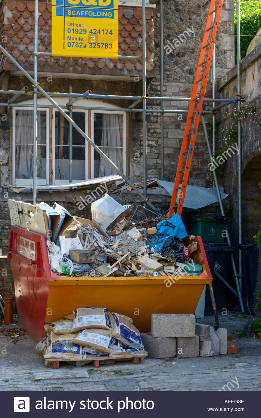 Rubbish Skip Construction Materials High Resolution Stock Photography ...