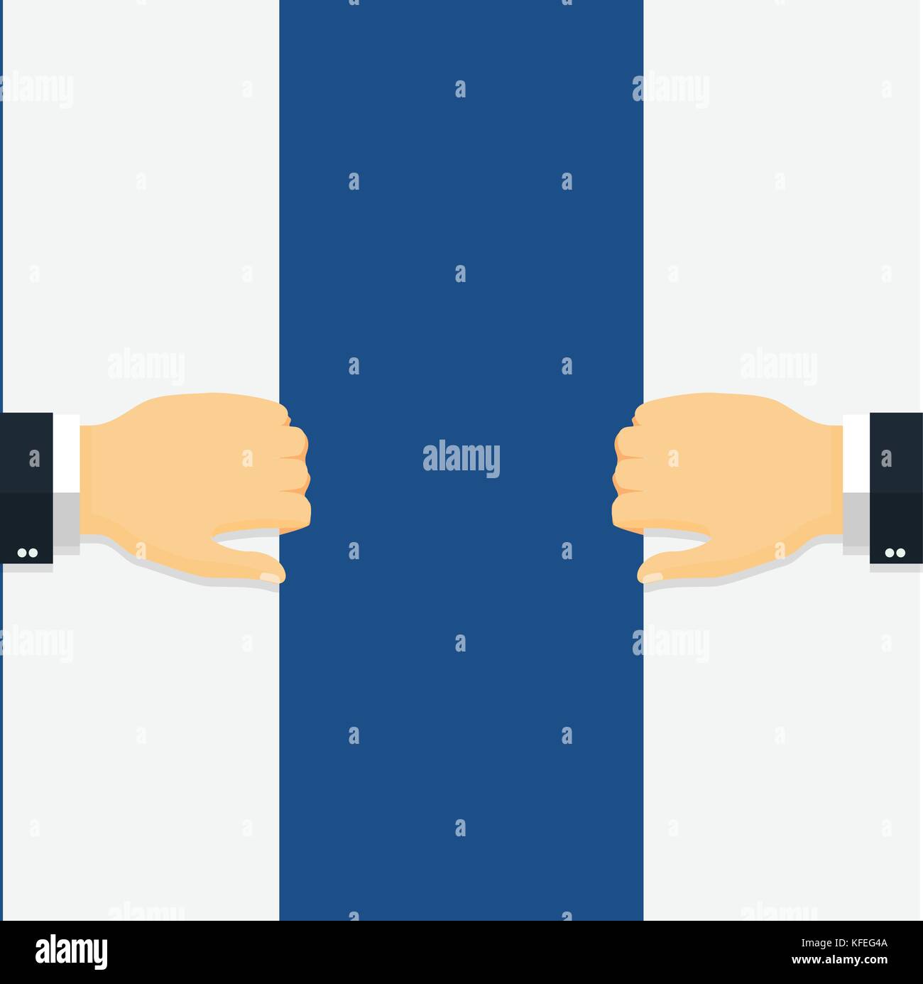 Man opening entrance door Stock Vector Images - Alamy