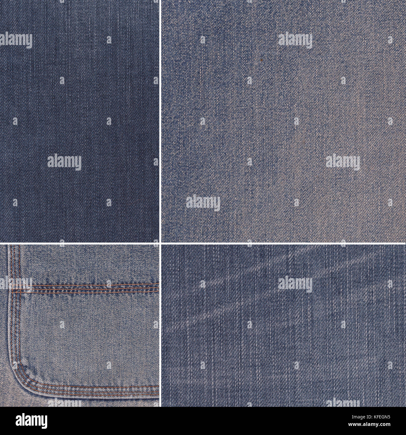 Set of Jeans texture Stock Photo - Alamy