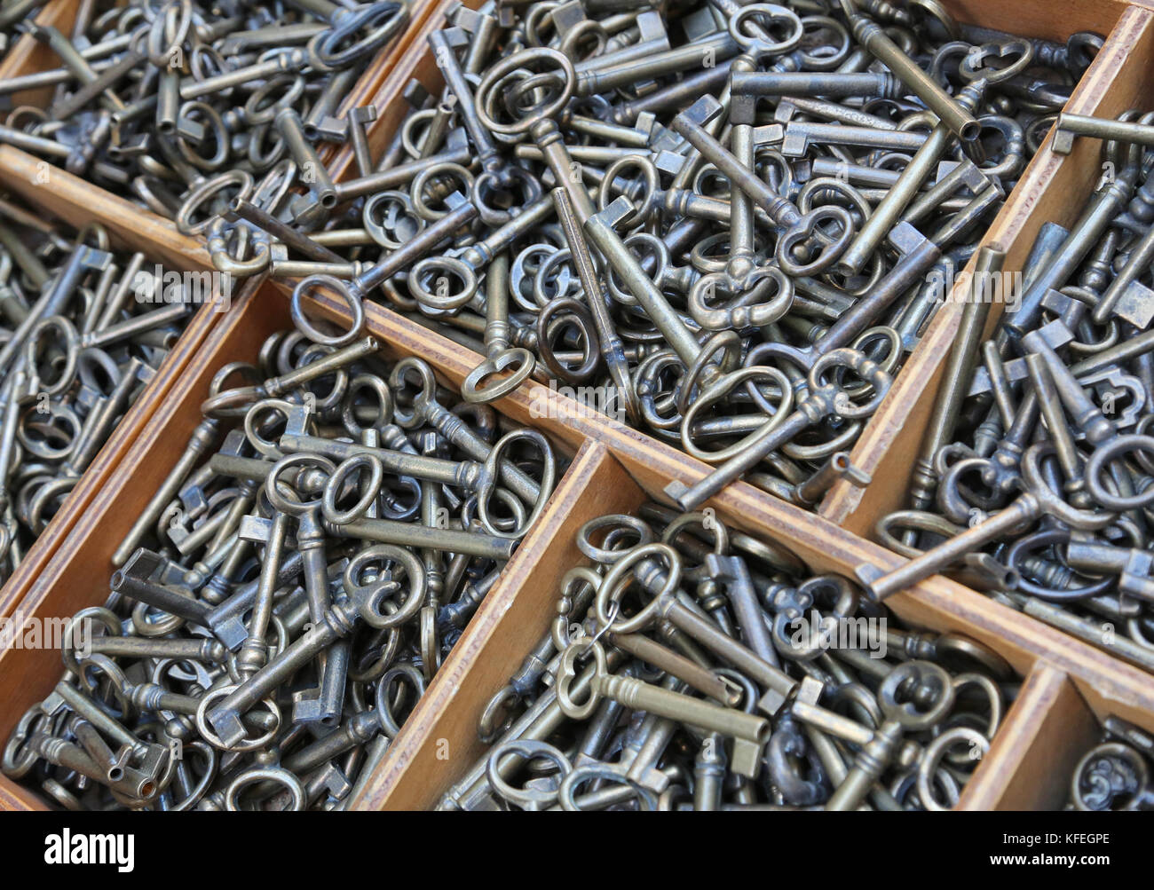 many ancient metal keys symbolize all the passwords we use today Stock ...