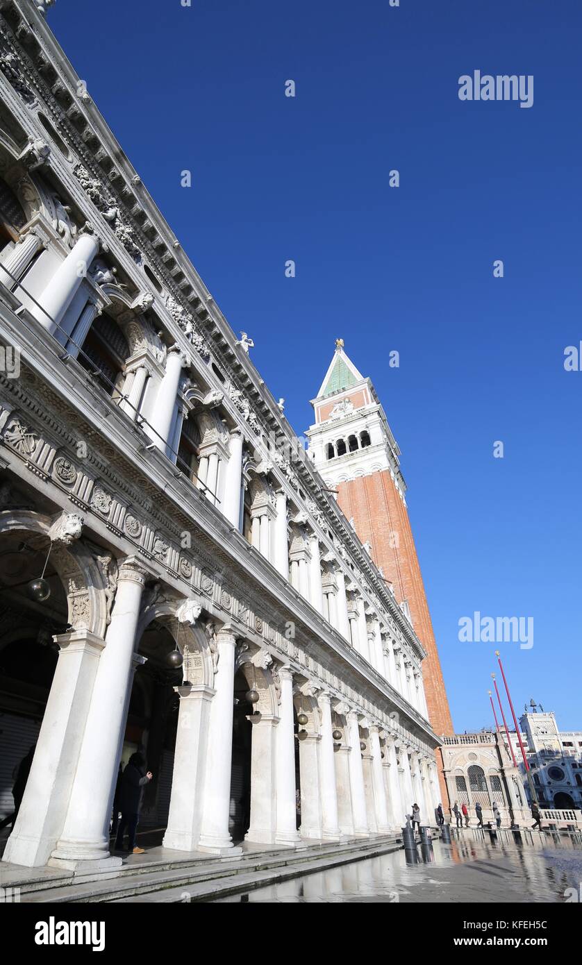 Saint Mark square and ancient Palace of National Library called ...