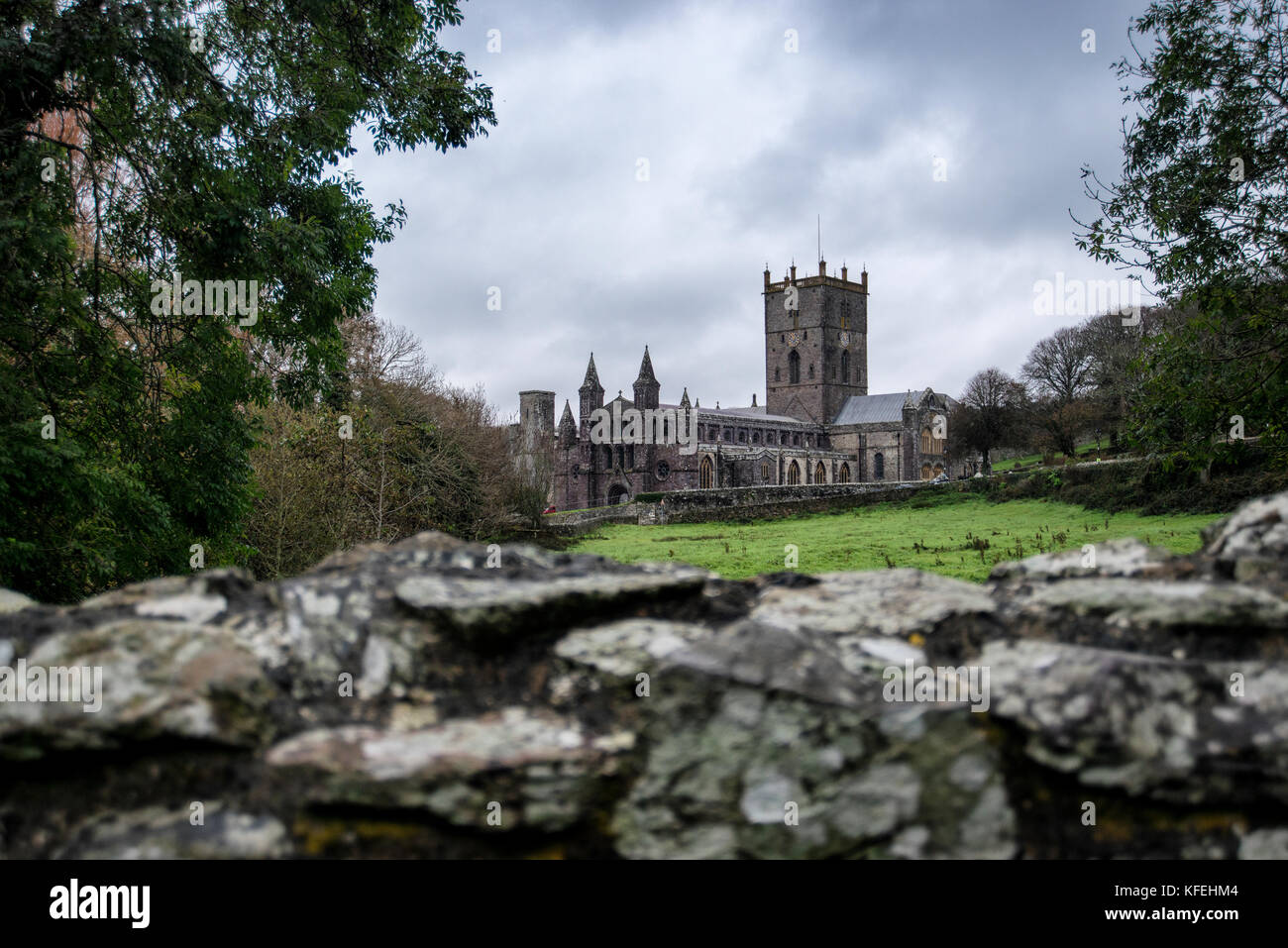 Saint David's Cathedral Pembrokeshire west Wales, UK Stock Photo - Alamy